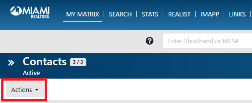 How To Export Your Contacts In Matrix – Miami Realtors® Help Center