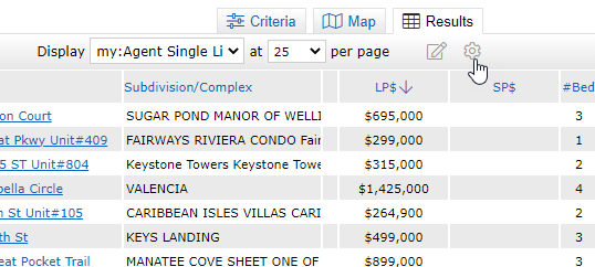 How to ADD/Remove Columns on results grid – Miami Realtors® Help Center